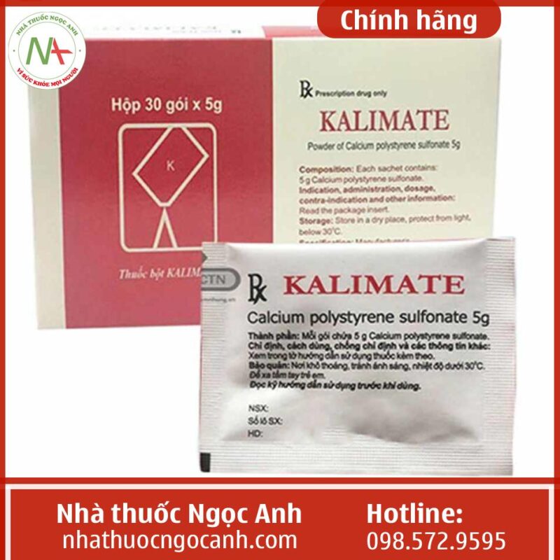 Thuốc Kalimate: Công dụng, liều dùng, lưu ý tác dụng phụ, giá bán