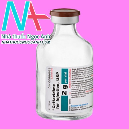 Thuốc Ceftazidime GERDA 2g: Công dụng, liều dùng, lưu ý tác dụng phụ