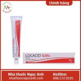 Thuốc Locacid 0,05% Pierre Fabre là thuốc gì, giá bao nhiêu, mua ở đâu