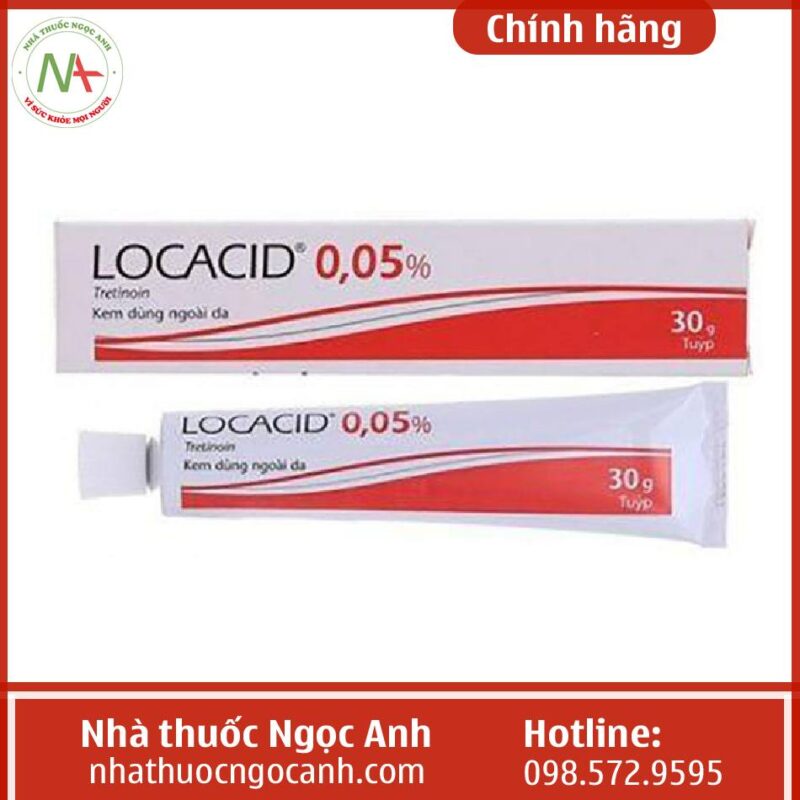 Thuốc Locacid 0,05% Pierre Fabre là thuốc gì, giá bao nhiêu, mua ở đâu