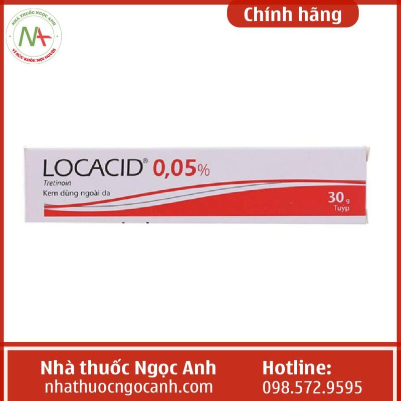 Thuốc Locacid 0,05% Pierre Fabre là thuốc gì, giá bao nhiêu, mua ở đâu