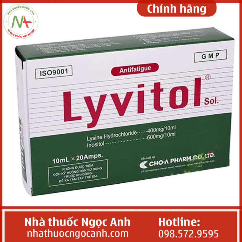 Thuốc Lyvitol Sol là thuốc gì, có tác dụng gì, giá bao nhiêu, mua ở đâu