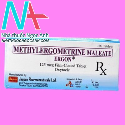 Thuốc Methylergometrin maleat: Công dụng, liều dùng, tác dụng phụ