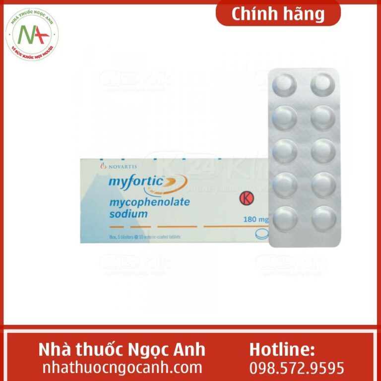 Thuốc Myfortic 180mg là thuốc gì, tác dụng gì, giá bao nhiêu, mua ở đâu