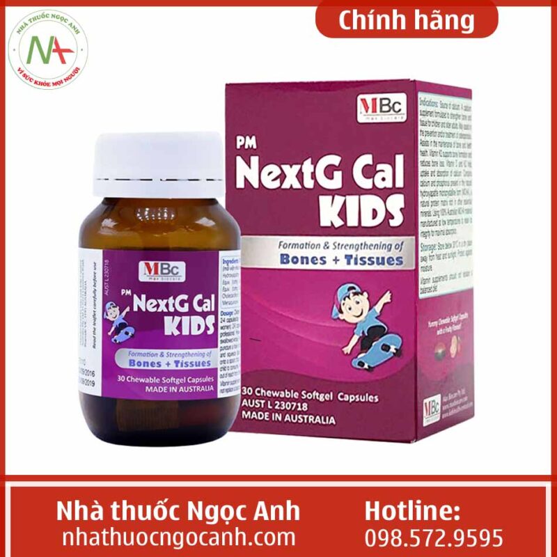 Thuốc NextG Cal KIDS uống khi nào, trị bệnh gì, giá bao nhiêu, mua ở đâu?