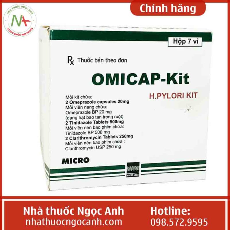 Thuốc Omicap Kit uống trước hay sau ăn, giá bao nhiêu, mua ở đâu