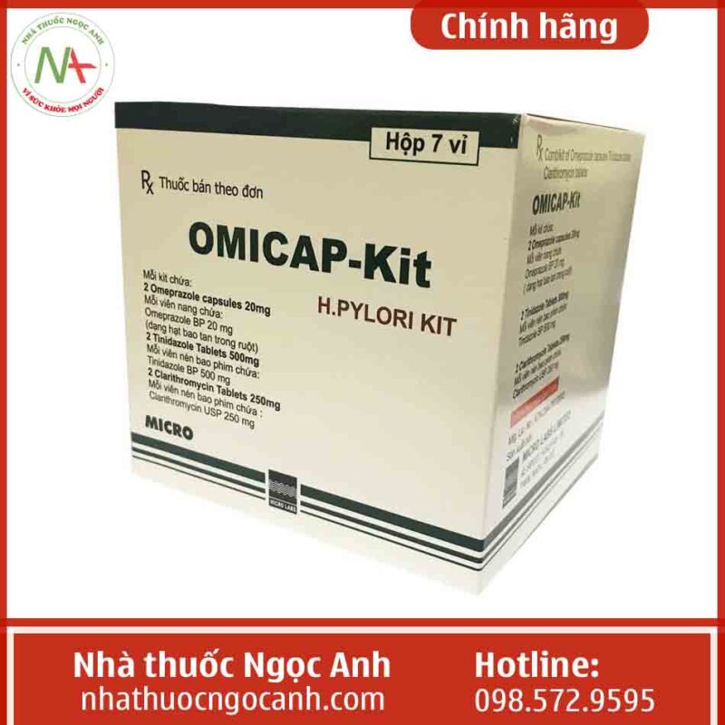 Thuốc Omicap Kit uống trước hay sau ăn, giá bao nhiêu, mua ở đâu
