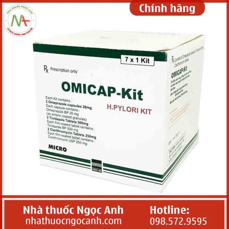 Thuốc Omicap Kit uống trước hay sau ăn, giá bao nhiêu, mua ở đâu