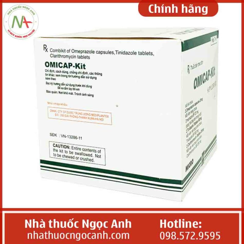 Thuốc Omicap Kit uống trước hay sau ăn, giá bao nhiêu, mua ở đâu