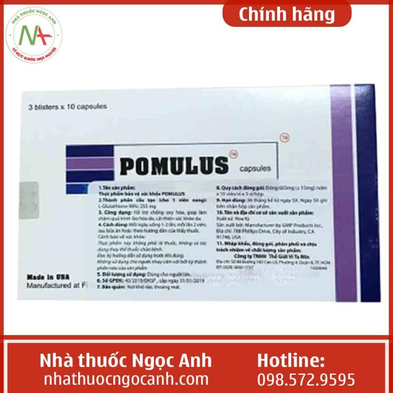 Thuốc Pomulus là thuốc gì, có tác dụng gì, giá bao nhiêu, mua ở đâu