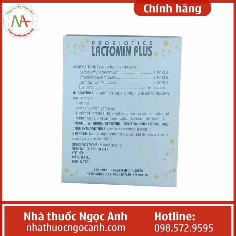 Thuốc Probiotics Lactomin Plus Mebiphar giá bao nhiêu, mua ở đâu