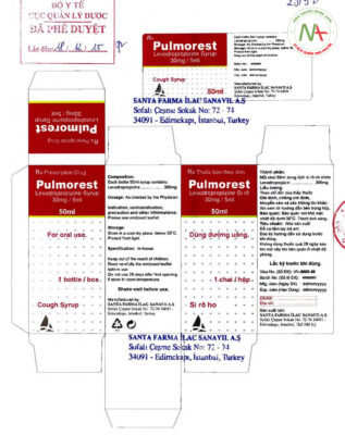 Pulmorest là thuốc gì, giá bao nhiêu, mua ở đâu, có tác dụng gì?
