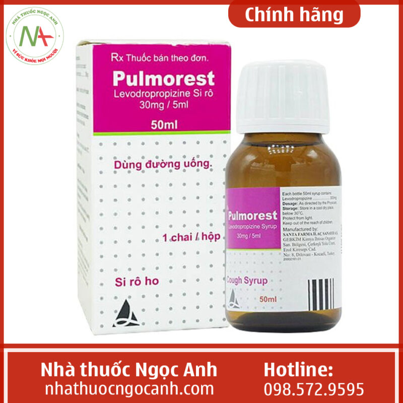 Thuốc Pulmorest Syrup 30mg/5ml 50ml giá bao nhiêu, mua ở đâu?