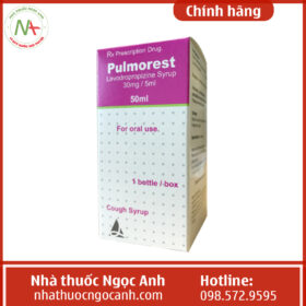 Thuốc Pulmorest Syrup 30mg/5ml 50ml giá bao nhiêu, mua ở đâu?