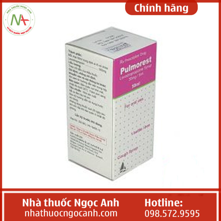 Thuốc Pulmorest Syrup 30mg/5ml 50ml giá bao nhiêu, mua ở đâu?