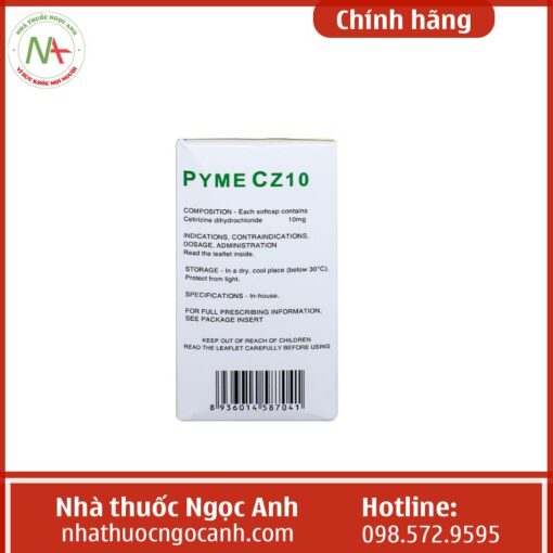 Thuốc Pyme CZ10 là thuốc gì, trị bệnh gì, giá bao nhiêu, mua ở đâu