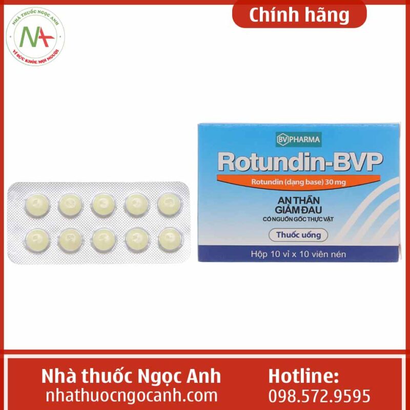 Thuốc Rotudin - BVP có tác dụng gì, giá bao nhiêu, mua ở đâu?
