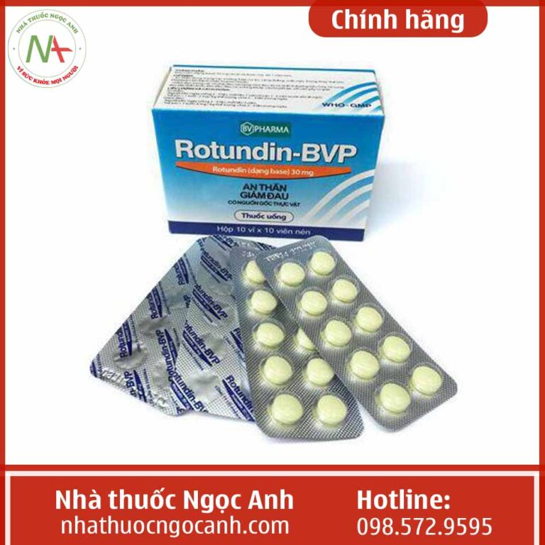 Thuốc Rotudin - BVP có tác dụng gì, giá bao nhiêu, mua ở đâu?