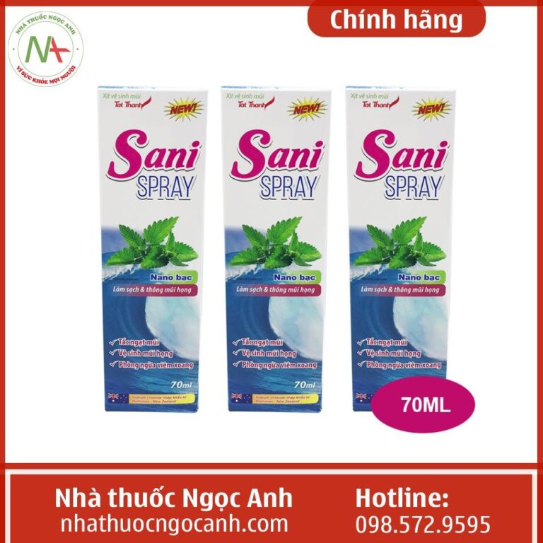 Thuốc xịt mũi Sani Spray có tác dụng gì, giá bao nhiêu, mua ở đâu