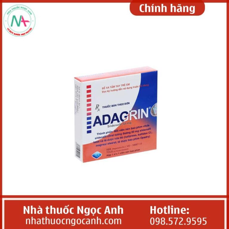 [CHÍNH HÃNG] Thuốc Adagrin 50mg điều trị rối loạn cương dương