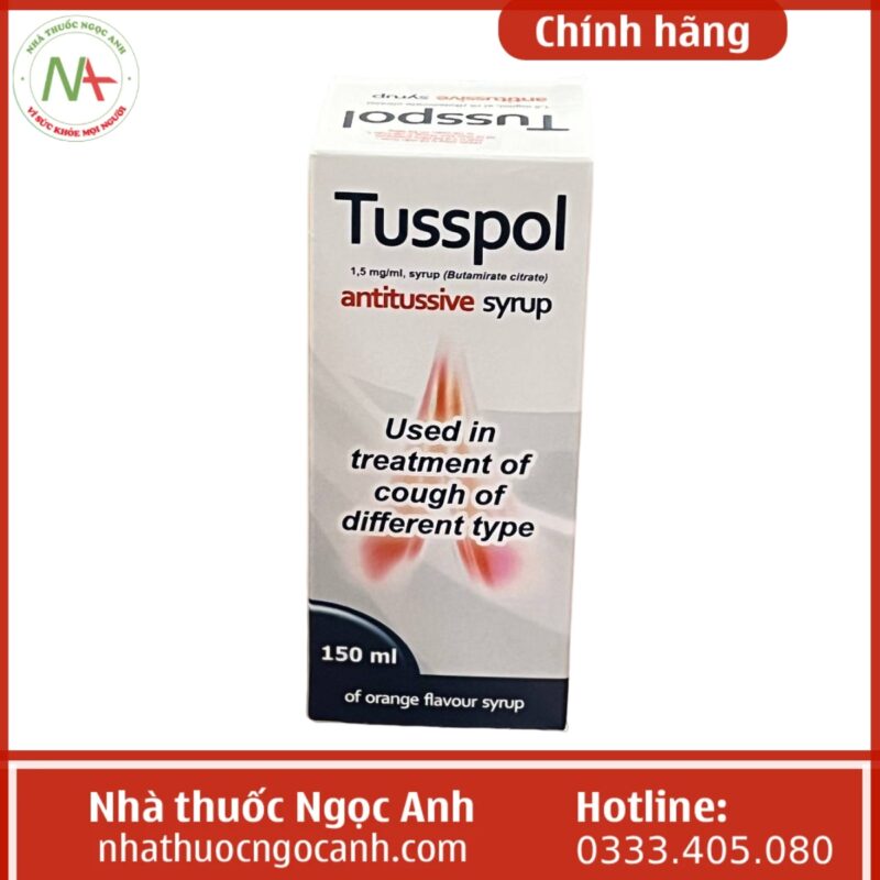 Thuốc Tusspol 1.5mg siro có tác dụng gì, giá bao nhiêu, mua ở đâu