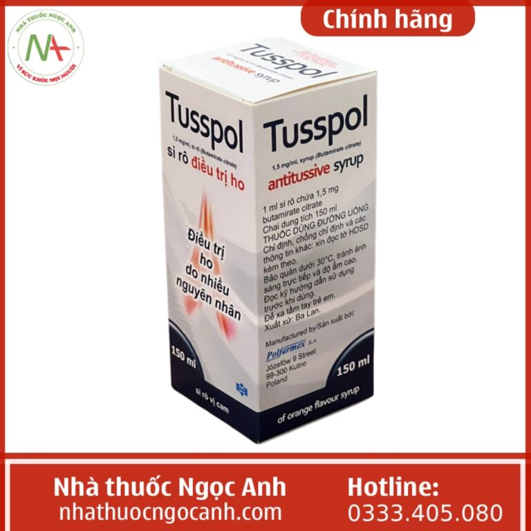 Thuốc Tusspol 1.5mg siro có tác dụng gì, giá bao nhiêu, mua ở đâu
