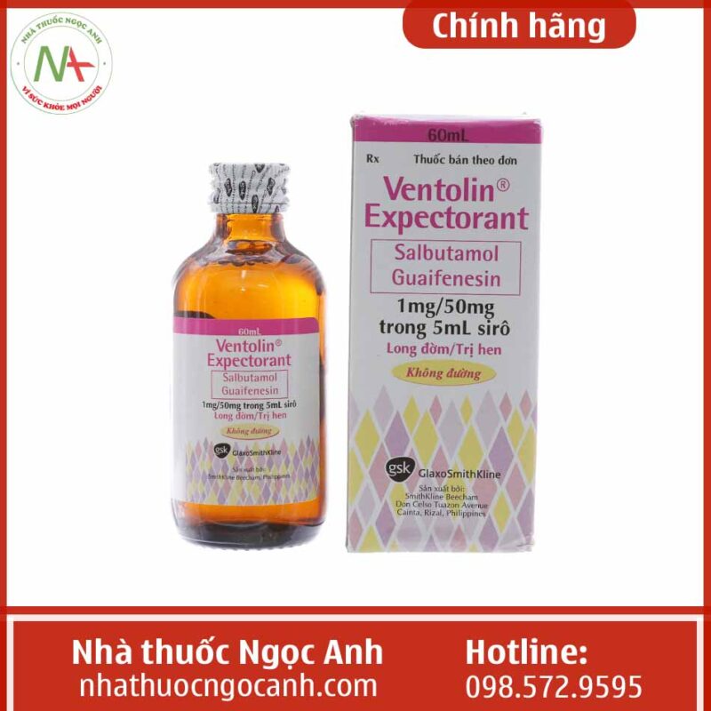 Thuốc Ventolin Expectorant là thuốc gì, giá bao nhiêu, mua ở đâu?