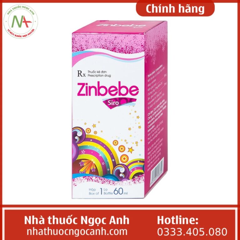 Thuốc kẽm Zinbebe 60ml uống khi nào, giá bao nhiêu, mua ở đâu?