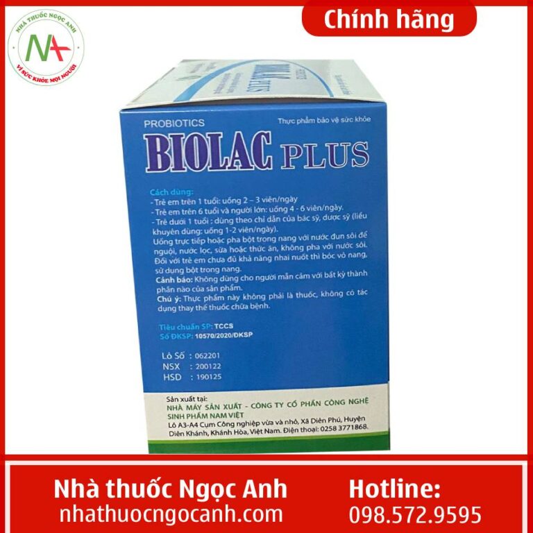 Thuốc Biolac Plus (dạng viên) là thuốc gì, giá bao nhiêu, mua ở đâu