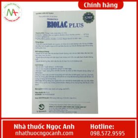 Thuốc Biolac Plus (dạng viên) là thuốc gì, giá bao nhiêu, mua ở đâu