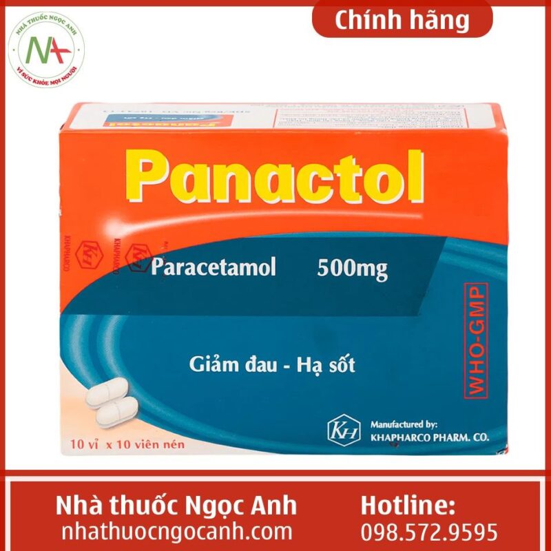 Thuốc Panactol 500mg là thuốc gì, tác dụng gì, giá bao nhiêu, mua ở đâu
