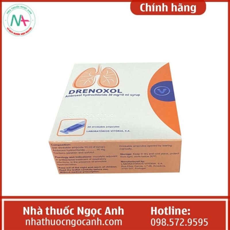 Thuốc Drenoxol: Công dụng, liều dùng, lưu ý tác dụng phụ, giá bán