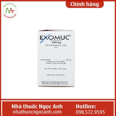 Thuốc Exomuc 200mg : Công dụng, liều dùng, giá bao nhiêu