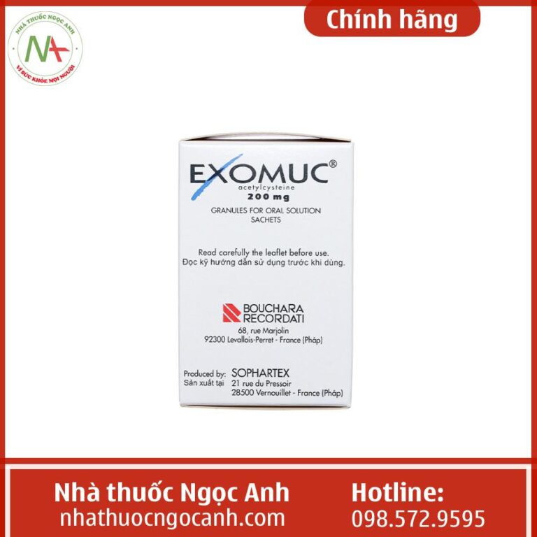 Thuốc Exomuc 200mg : Công dụng, liều dùng, giá bao nhiêu