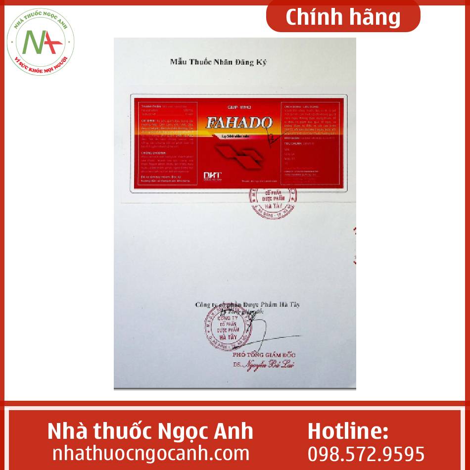 Thuốc Fahado 500mg Hataphar: Công dụng, liều dùng, tác dụng phụ
