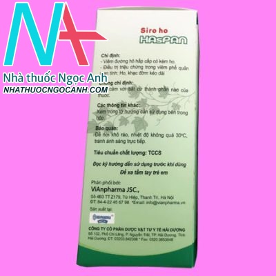 Thuốc Haspan: Công dụng, liều dùng, lưu ý tác dụng phụ, giá bán