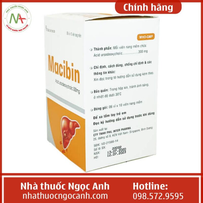 Thuốc Macibin 300mg là thuốc gì, tác dụng gì, giá bao nhiêu, mua ở đâu