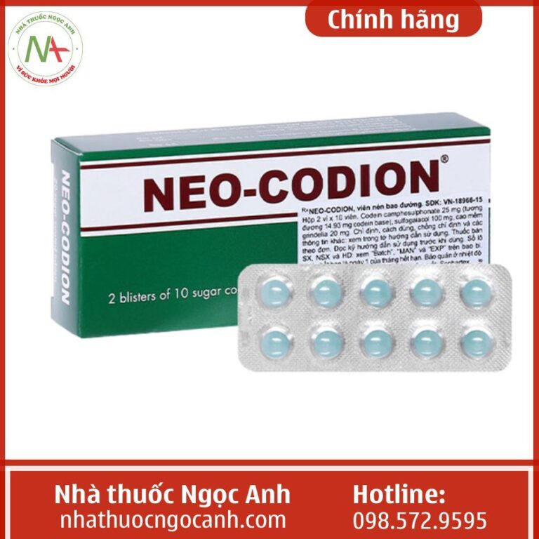Thuốc ho Neo-Codion Việt Nam có tác dụng gì, dùng cho đối tượng nào?