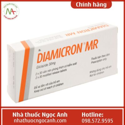 Thuốc Diamicron MR 30mg: tác dụng, liều dùng, lưu ý tác dụng phụ, giá bán