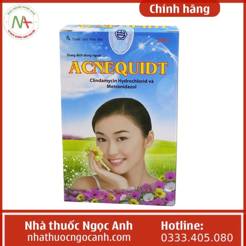 Thuốc Acnequidt 20ml có trị thâm không, giá bao nhiêu, mua ở đâu