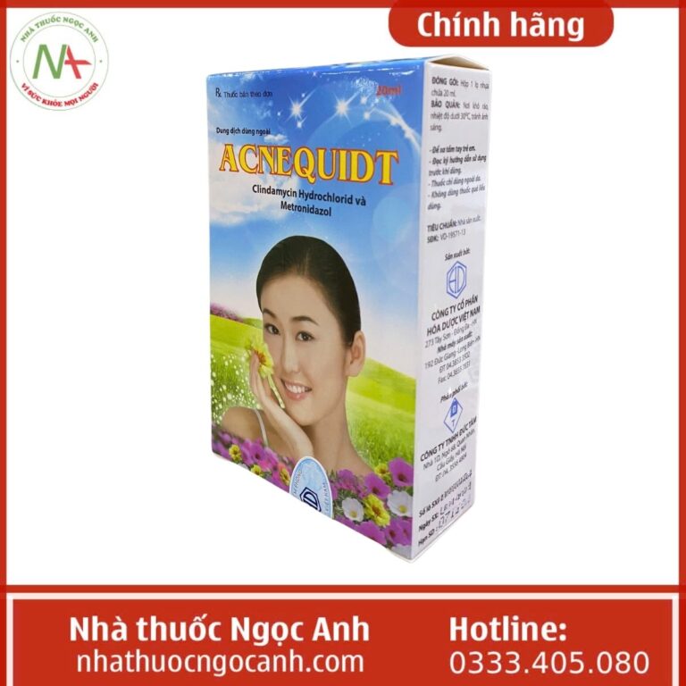 Thuốc Acnequidt 20ml có trị thâm không, giá bao nhiêu, mua ở đâu