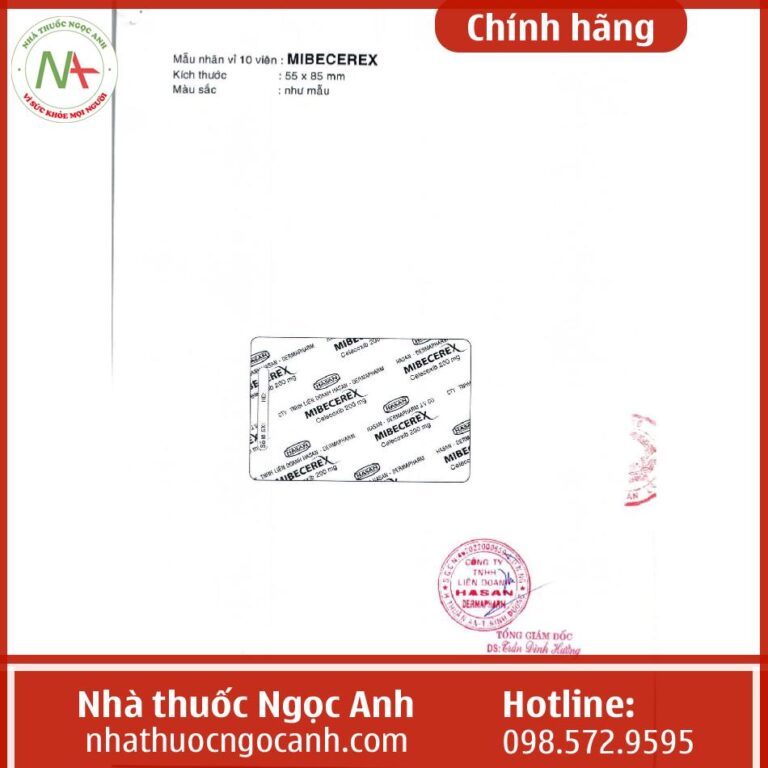 Thuốc Mibecerex 200mg là thuốc gì, giá bao nhiêu, mua ở đâu?