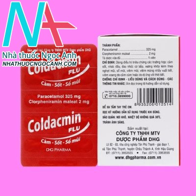Thuốc Coldacmin: Công dụng, liều dùng, lưu ý tác dụng phụ, giá bán
