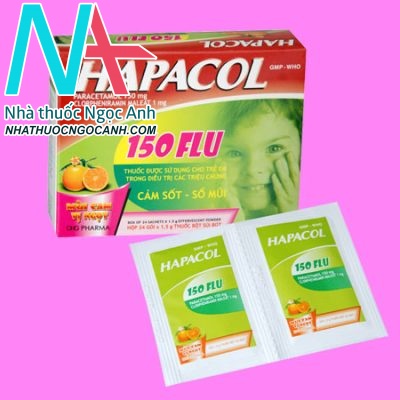 Thuốc Hapacol 150 Flu: Công dụng, liều dùng, lưu ý tác dụng phụ, giá bán