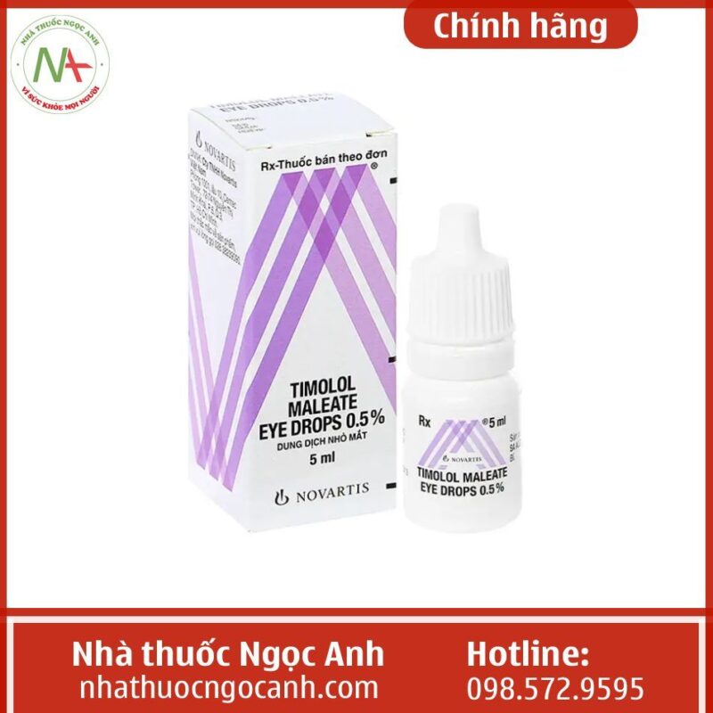 Thuốc Timolol Maleate Eye Drops 0.5% giá bao nhiêu, mua ở đâu?
