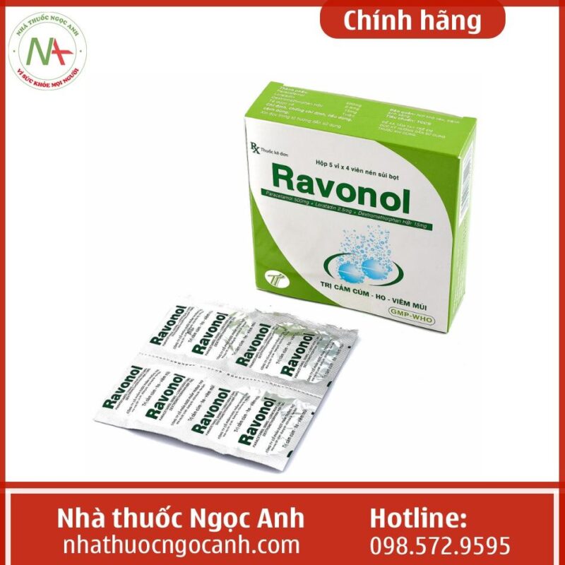Thuốc Ravonol viên sủi có tác dụng gì, giá bao nhiêu, mua ở đâu?