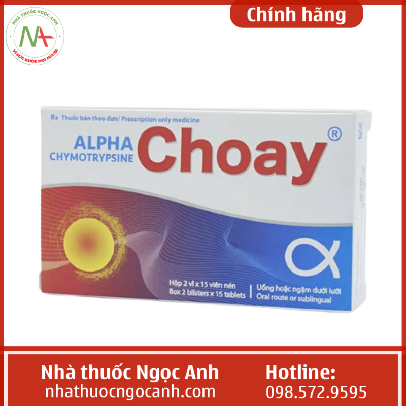 Thuốc Alpha Choay có phải kháng sinh không, giá bao nhiêu, mua ở đâu