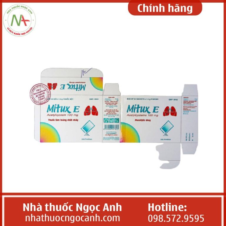 Thuốc Mitux E 100mg là thuốc gì, liều dùng, giá bao nhiêu, mua ở đâu