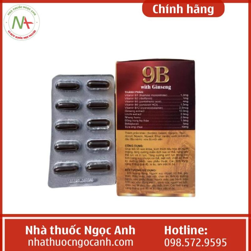 Vitamin 9B with Ginseng là thuốc gì, giá bao nhiêu, mua ở đâu?