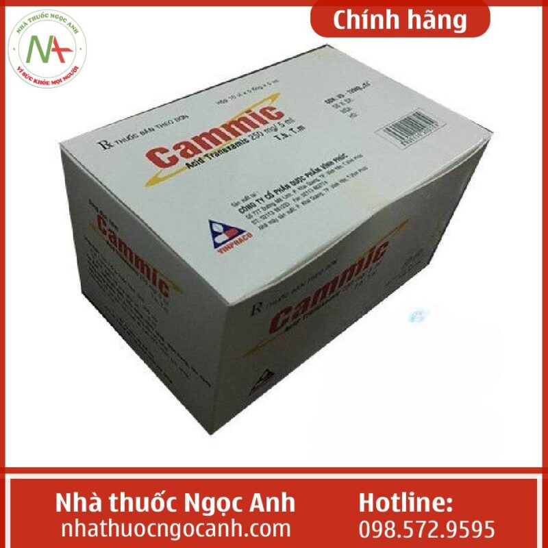 Thuốc Cammic 500mg/5ml là thuốc gì, giá bao nhiêu, mua ở đâu?